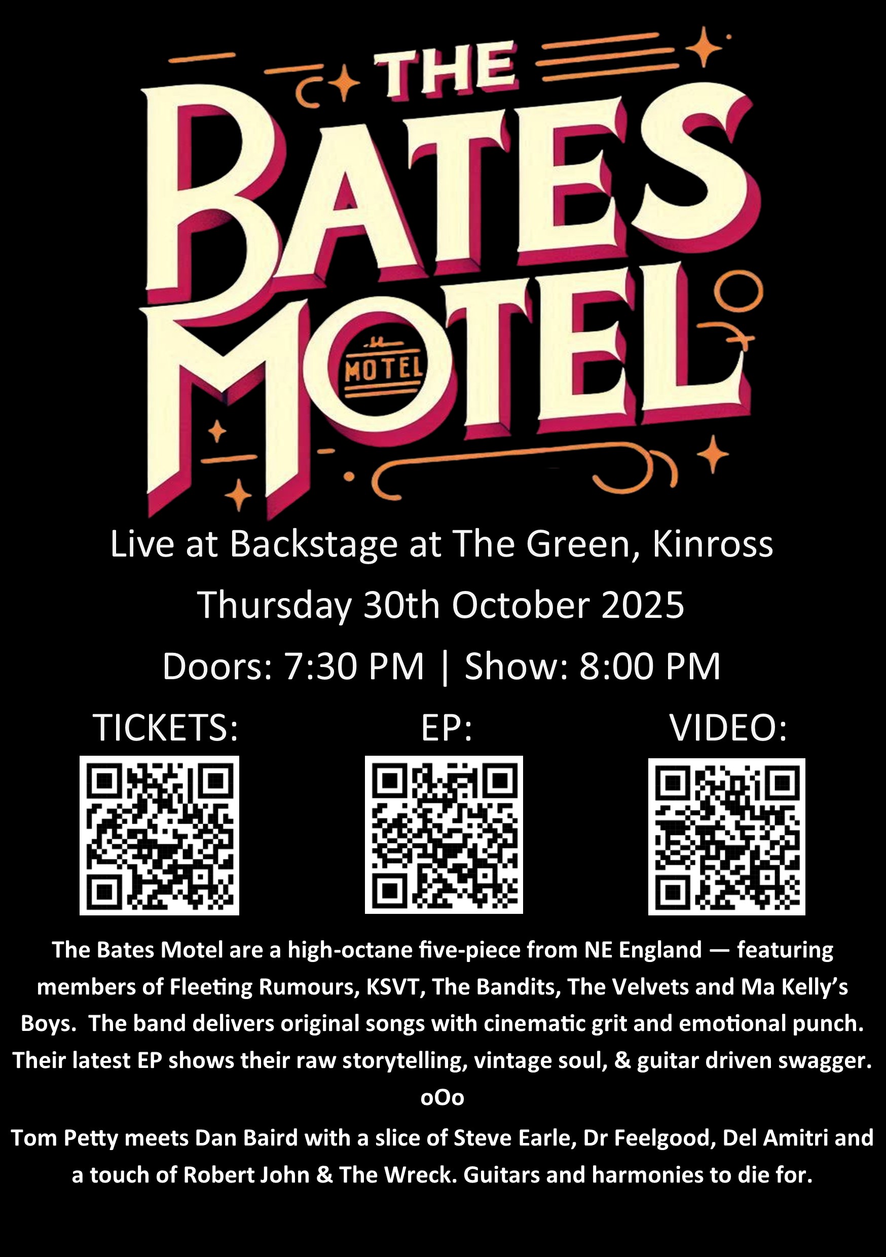 The Bates Motel Gigs! – Bad Bob Bates